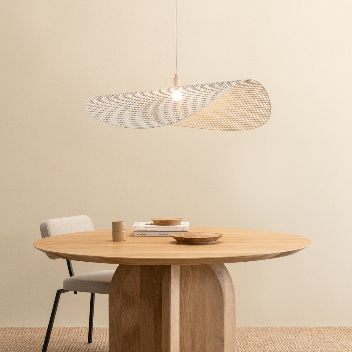Grid lamp Wit